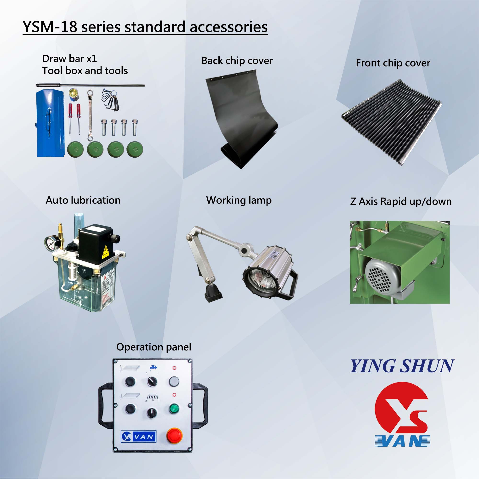 YSM-18 series - Vertical Turret Milling Machine - YING SHUN MACHINERY